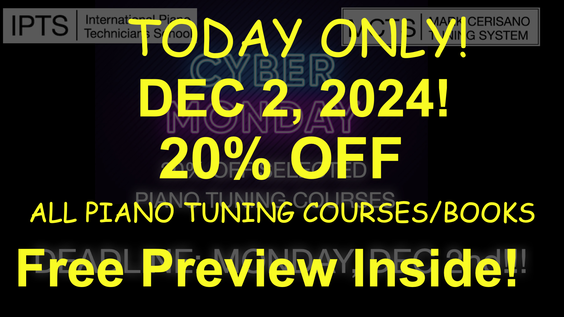 Free Course Previews - How to Tune Pianos